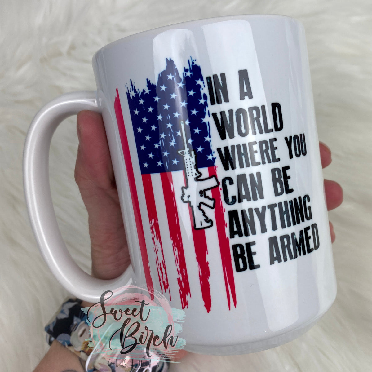 Be Armed Coffee Mug – Sweet Birch Customs
